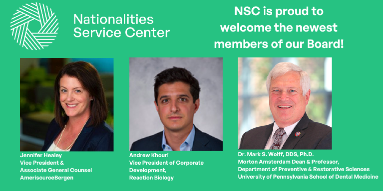 Welcoming NSC's new Board Members! | Nationalities Service Center